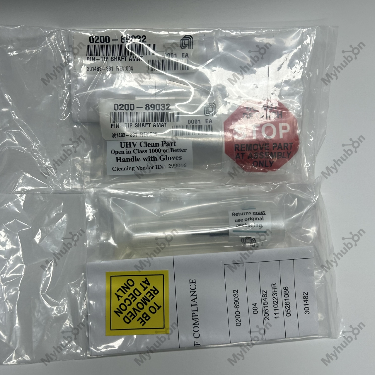 [0200-89032] TIP,SHAFT,SUSCEPTOR SUPPORT E2 CHAMBER (OEM New) - MyHubon